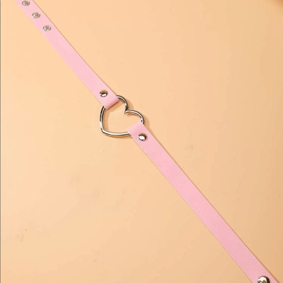 Boutique. | Jewelry | Lovely Heart Pink Choker Necklace | Poshmark